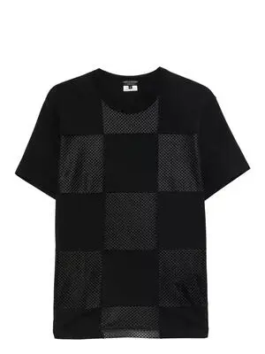 Comme Des Garçons Check-pattern T-shirt - Black