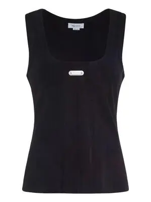 Alexander McQueen Stretch-cotton Tank Top - Black