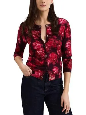 PHASE EIGHT Dani Rose Cardigan - Red