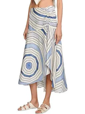 SANDRO Spiral Motif Maxi Skirt