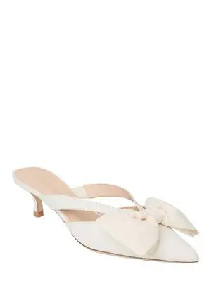Jack Rogers Cynthia Bow Mule Sandals - Ivory