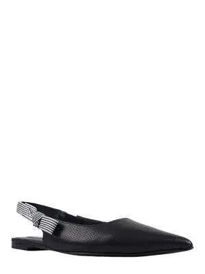 ZIGI Pointed-toe Slingback Flats - Black