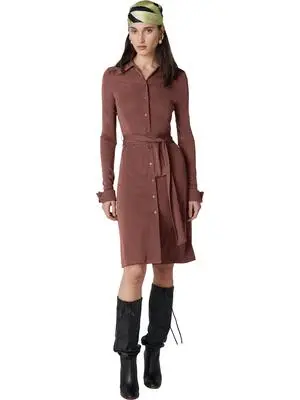 Diane Von Furstenberg Shirt Dress - Chocolate