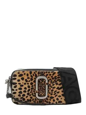 Marc Jacobs Marc Jacobs Snapshot Leopard Pony-Effect Shoulder Bag Black
