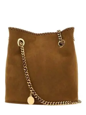 Stella McCartney Stella McCartney Ryder Open Embossed Tote Bag Brown