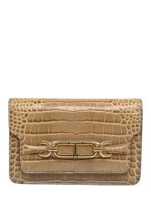 TOM FORD Small Printed Crocodile Shoulder Bag