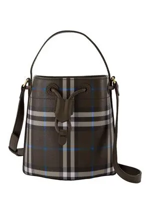 Burberry Mini Drawstring Crossbody - Grey