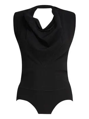 MAX MARA Sleeveless Draped Bodysuit