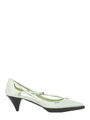 PRADA Prada Cut-Out Satin Pumps