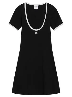 COURREGES Mini Dress - Black