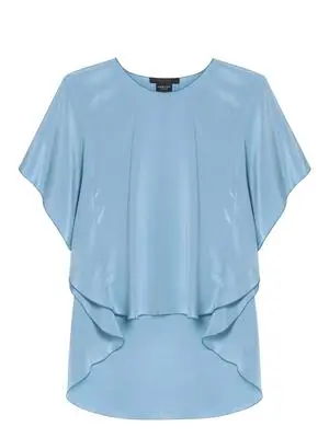 Max Mara Silk Crêpe De Chine Blouse - Light Blue