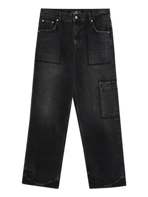 REPRESENT Washed Denim Jeans - Black