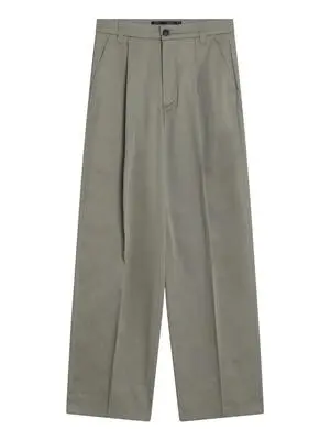 DEPARTMENT 5 Pleated Cotton Blend Trousers - Green