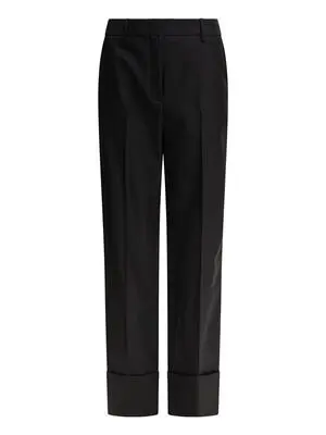 Valentino Garavani Tailored Virgin Wool Trousers - Black