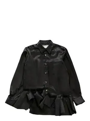 Comme Des Garçons Satin Shirt - Black