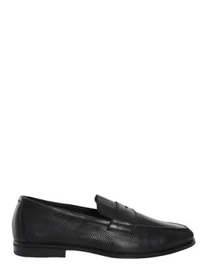 DOUCAL'S Leather Loafers - Black