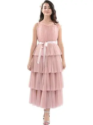 TULLEEN Tulleen Firenze Tiered Tulle Gown