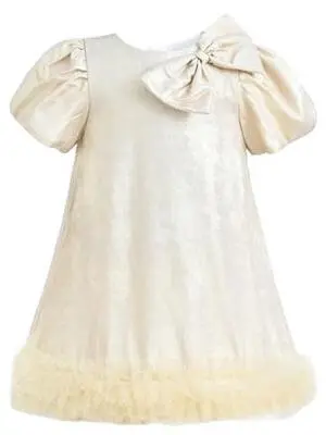 MIMI TUTU Teacup Frill Dress - Gold
