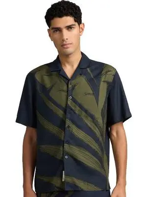 Onia Tencel Vacation Shirt - Deep Navy Multi