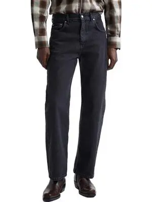 SECOND / LAYER Big Papi Slim Straight Leg Jeans - Black Stone Wash 2249