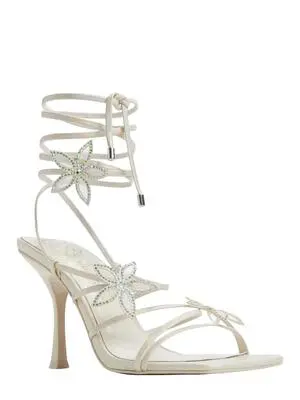 CALL IT SPRING BY ALDO Call It Spring Bouquet Ankle Wrap Sandal - White