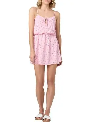 FLORENCE BY MILLS Slip It On Minidress Candy Pink Floral