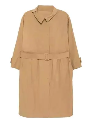 LESS A-type Raincoat - Brown