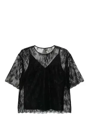 LESS Laced Top - Black