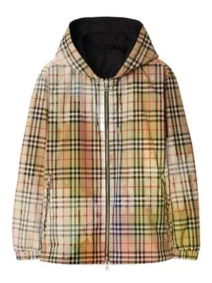 Burberry Reversible Checked Jacket Brown