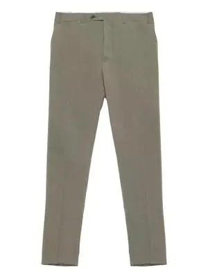 Canali Pressed-crease Trousers - Green