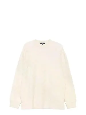 Comme Des Garçons Jacquard Sweatshirt - Neutrals