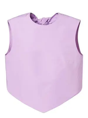 Patou Sleeveless Faille Top - Purple
