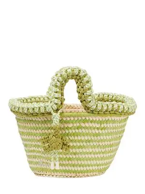 ALEMAIS Alémais Dee Dee Small Raffia Tote Bag