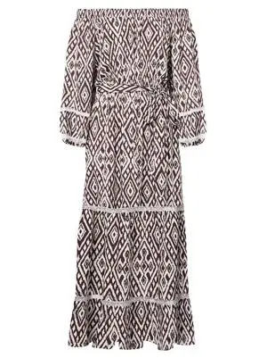 Melissa Odabash Eclipse Printed Midi Dress - Blue