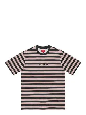 Supreme Reverse Stripe Short-sleeve Top 'black' Black