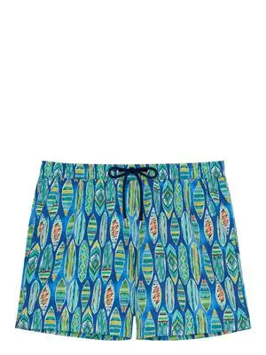 HOM Marbella Beach Boxer - Blue Print
