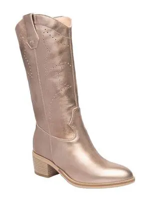 NEROGIARDINI Western Boots - Gold Western