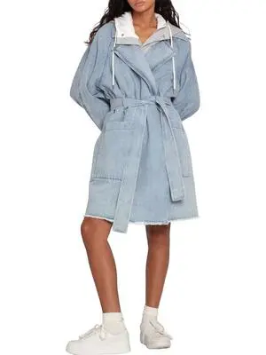 BELLE & BLOOM Oversized Denim Jacket - Stonewash