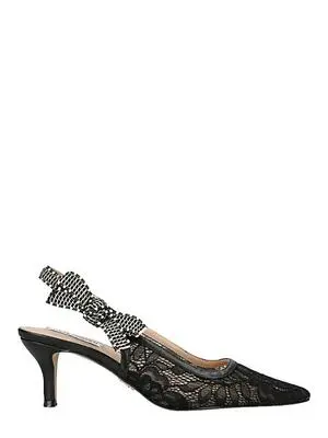 Steve Madden Ensemble Lace Heeled Pumps - Black