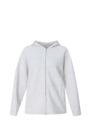 Sweaty Betty Wind Down Zip-up Jersey Hoodie - Ice Grey Marl
