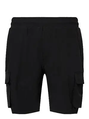 ARNE Utility Cargo Multi-pockets Stretch-woven Shorts - Black