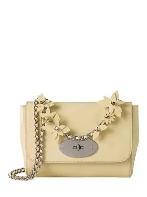 Mulberry Lily Flower Leather Cross-body Bag - Buttermilk