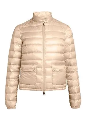 Moncler Lans Short Down Jacket Stone
