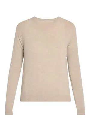 THE ROW Jazor Cashmere Top - Beige Melange
