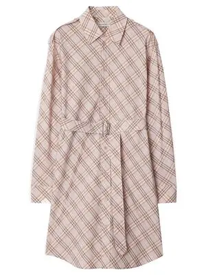 Burberry Burberry Check Belted Shirtdress Floss Ip Check