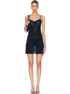 PRISCAVERA V Neck Studded Cami Dress - Navy