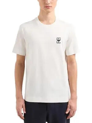 Emporio Armani Box Logo Tee - Snow White