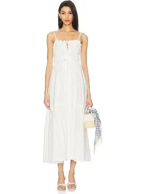 YUHAN WANG Floral Embroidered Dress - White