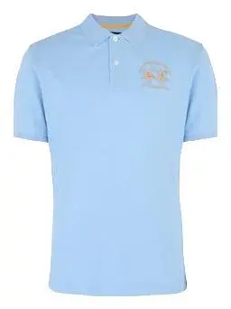 LA MARTINA Polo Shirt Size Cotton, Elastane - Blue