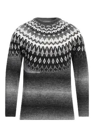 DANIELE ALESSANDRINI Intarsia-knit Sweater - Grey